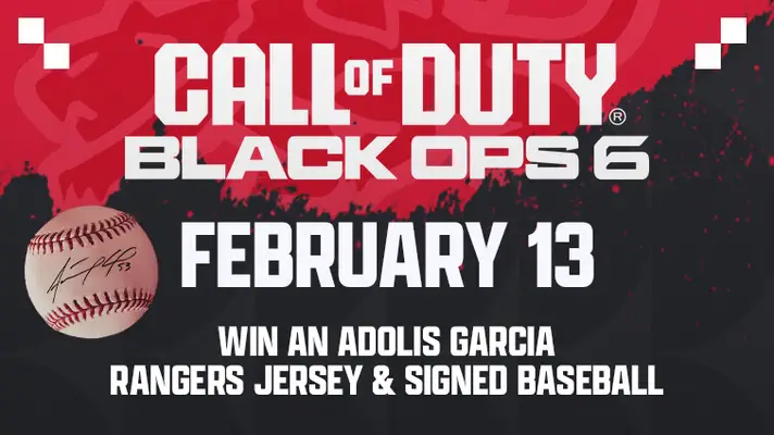 Rangers Gaming ft. COD Black Ops 6 - Win an Adolis Garcia Jersey and ...